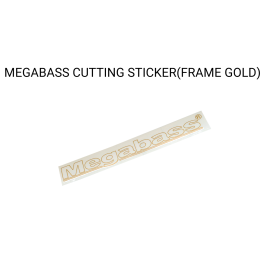 MEGABASS Sticker Frame Logo Megabass Gold 40cm